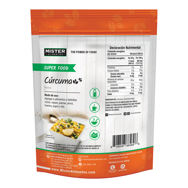 Cúrcuma en Polvo (250g) – Mister Alimentos