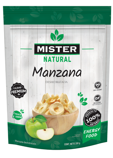 Manzana Deshidratada 200g – Mister Alimentos
